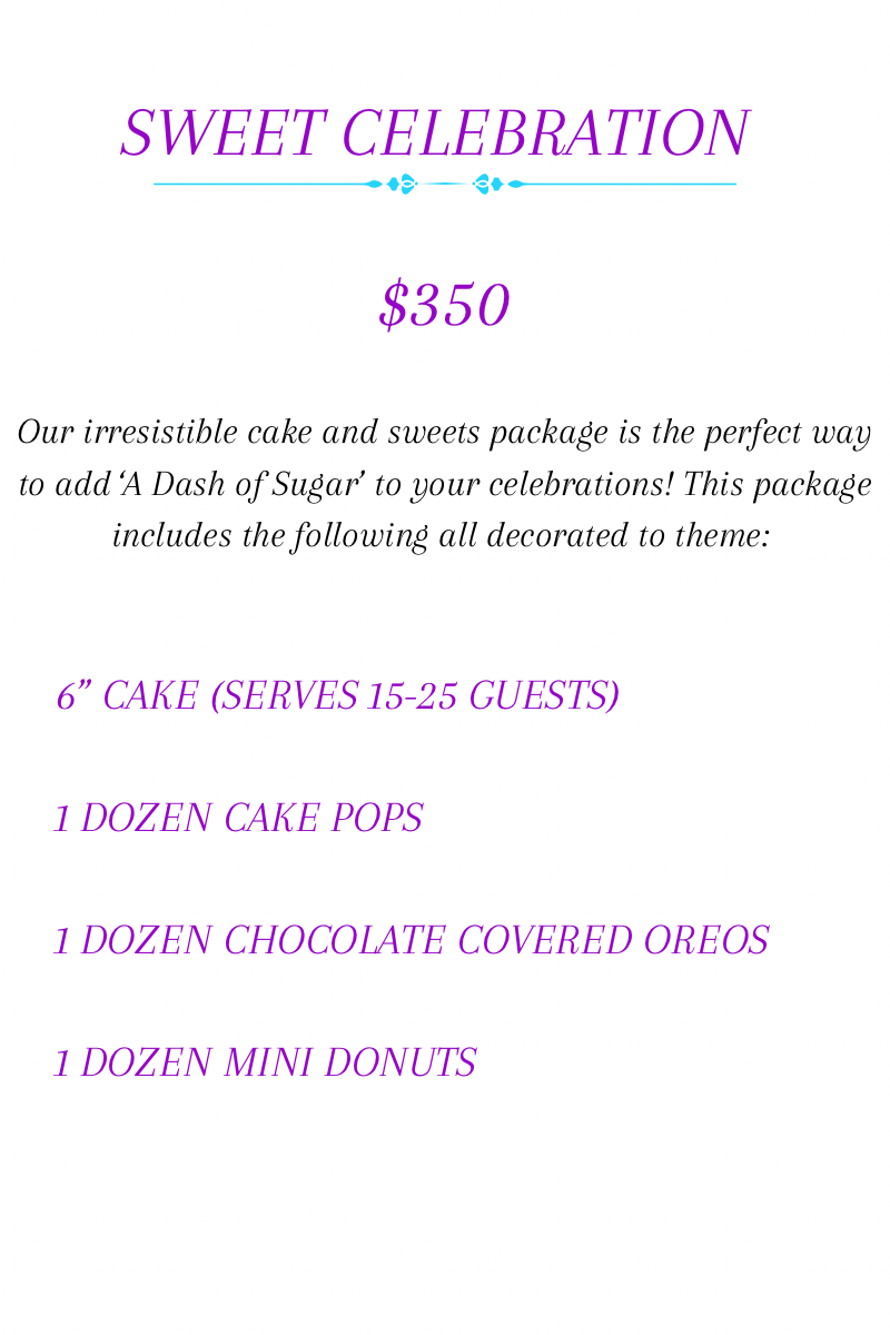 ‘Sweet Celebration’ Sweets Package – A Dash Of Sugar